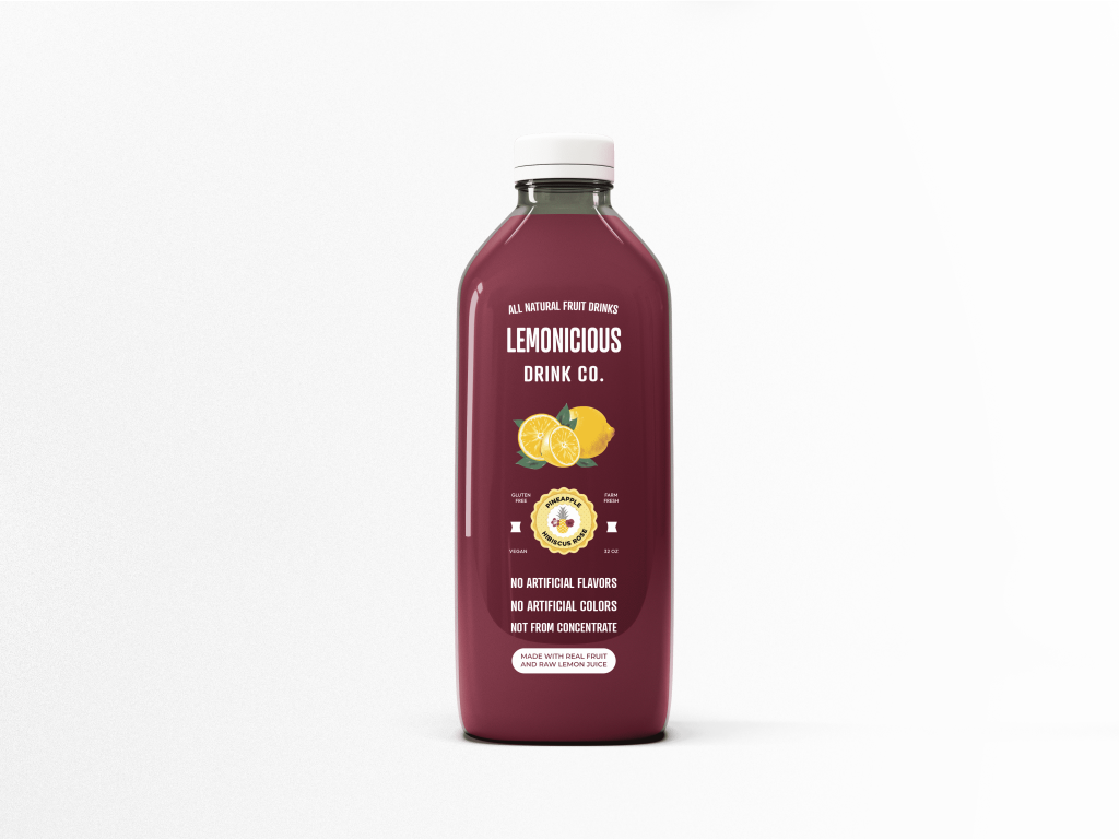 32oz Pineapple Hibiscus Rose - Lemonicious Drink Co.